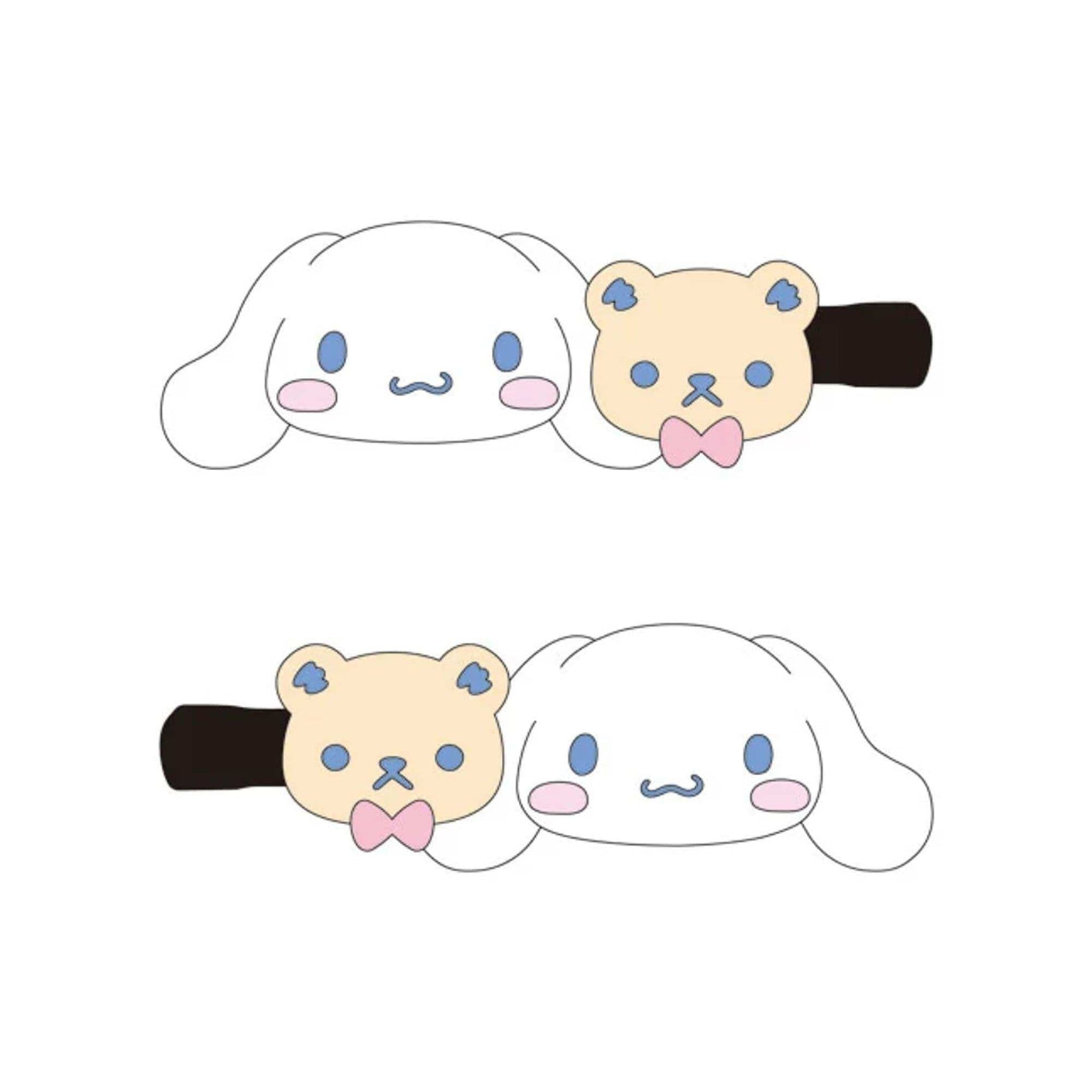 Sanrio Cuties Hair Clips Sets: My Melody, Pompompurin, Cinnamoroll, Po ...