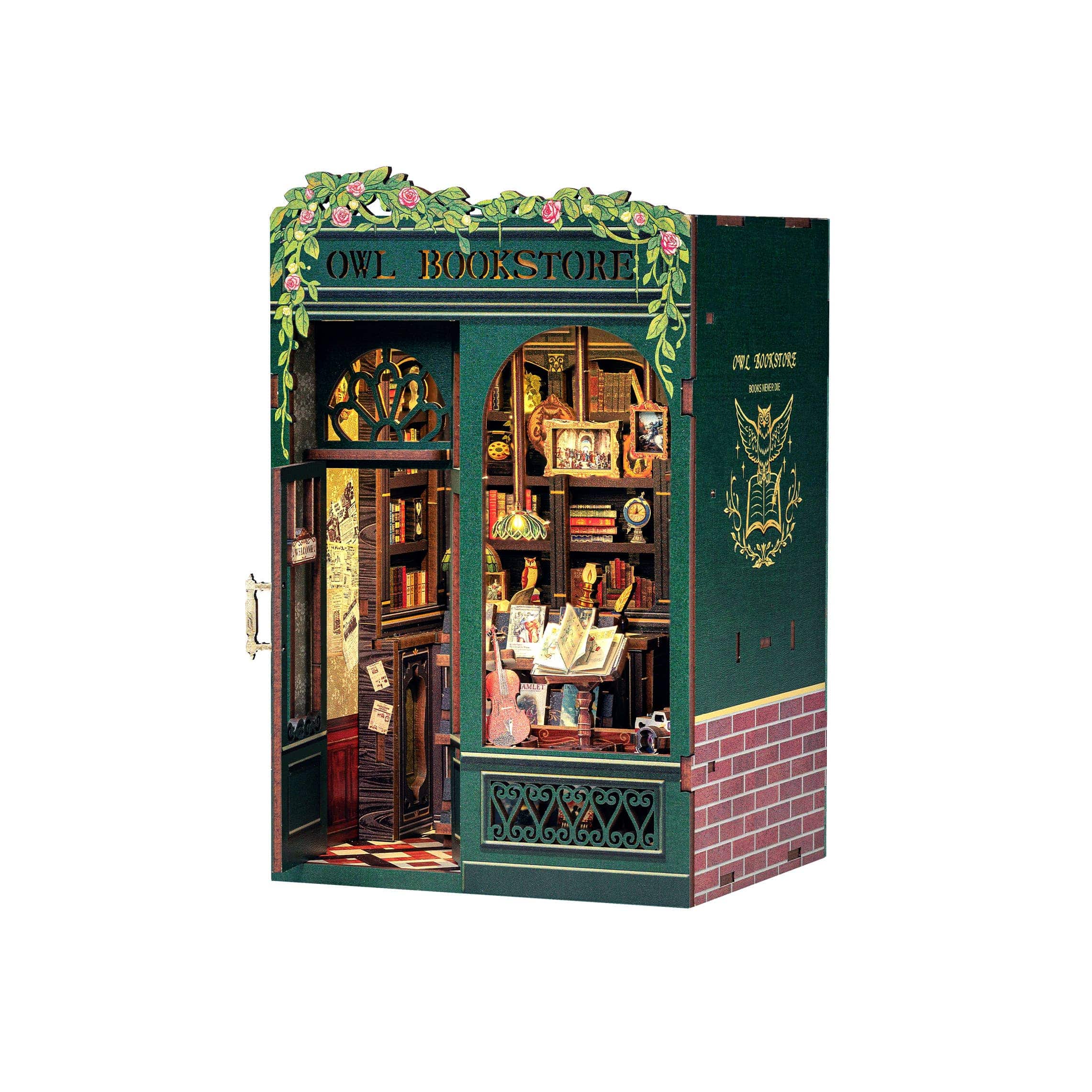 DIY Book Nook Kit: Owl Bookstore – Kawaii Gifts