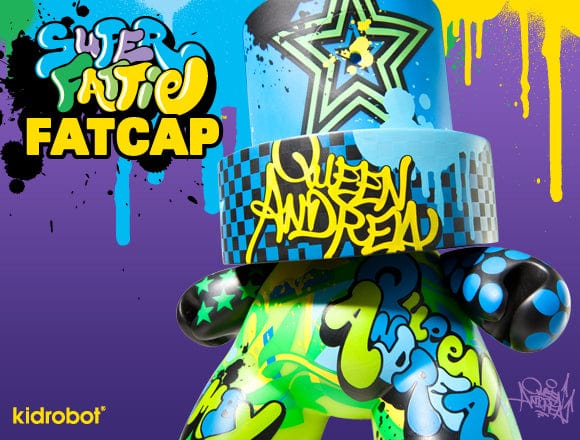 Kidrobot Super Fattie Fat Cap 6" Figure by Queen Andrea Limited Editio ...