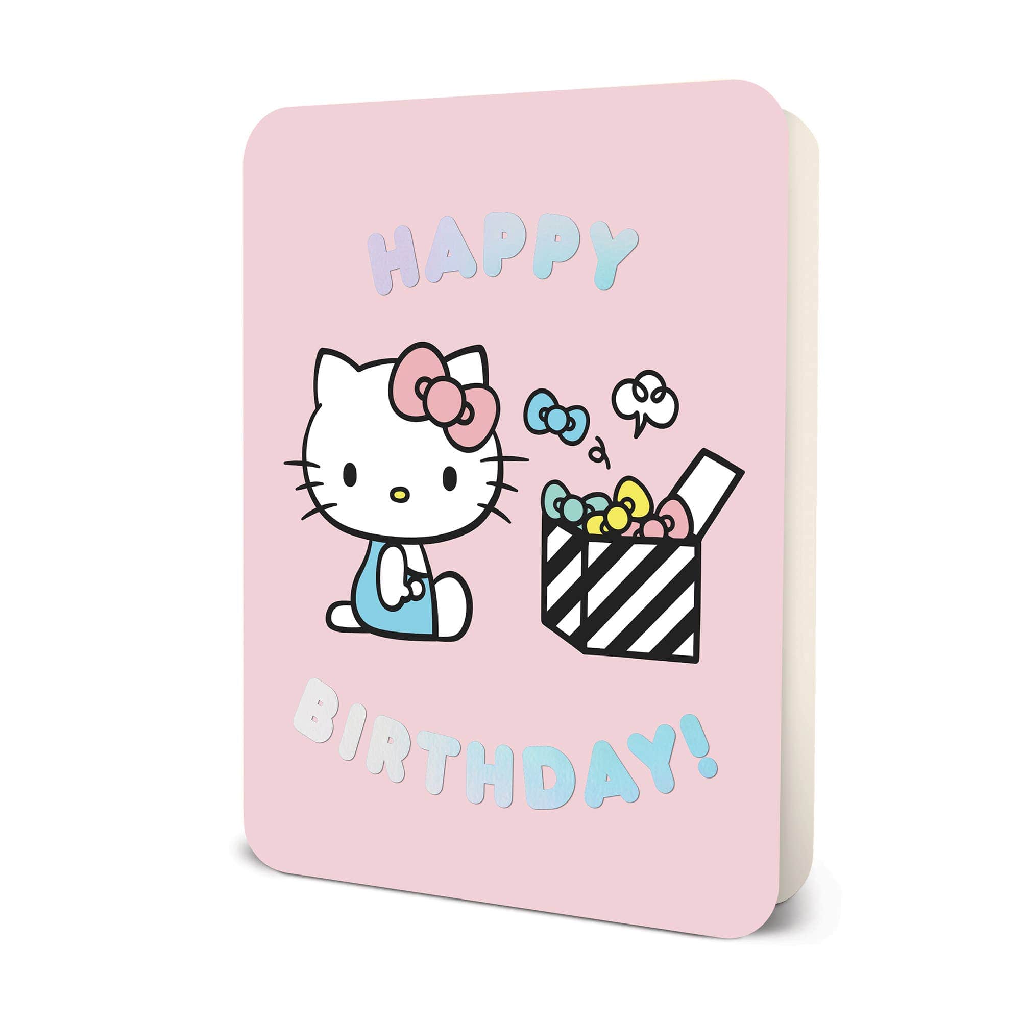 Hello Kitty Pink Happy Birthday Deluxe Greeting Card – Kawaii Gifts