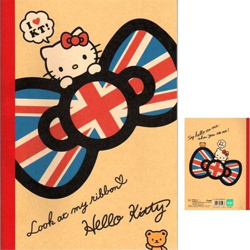 Sanrio Japan Hello Kitty UK A5 Ruled Notebook – Kawaii Gifts